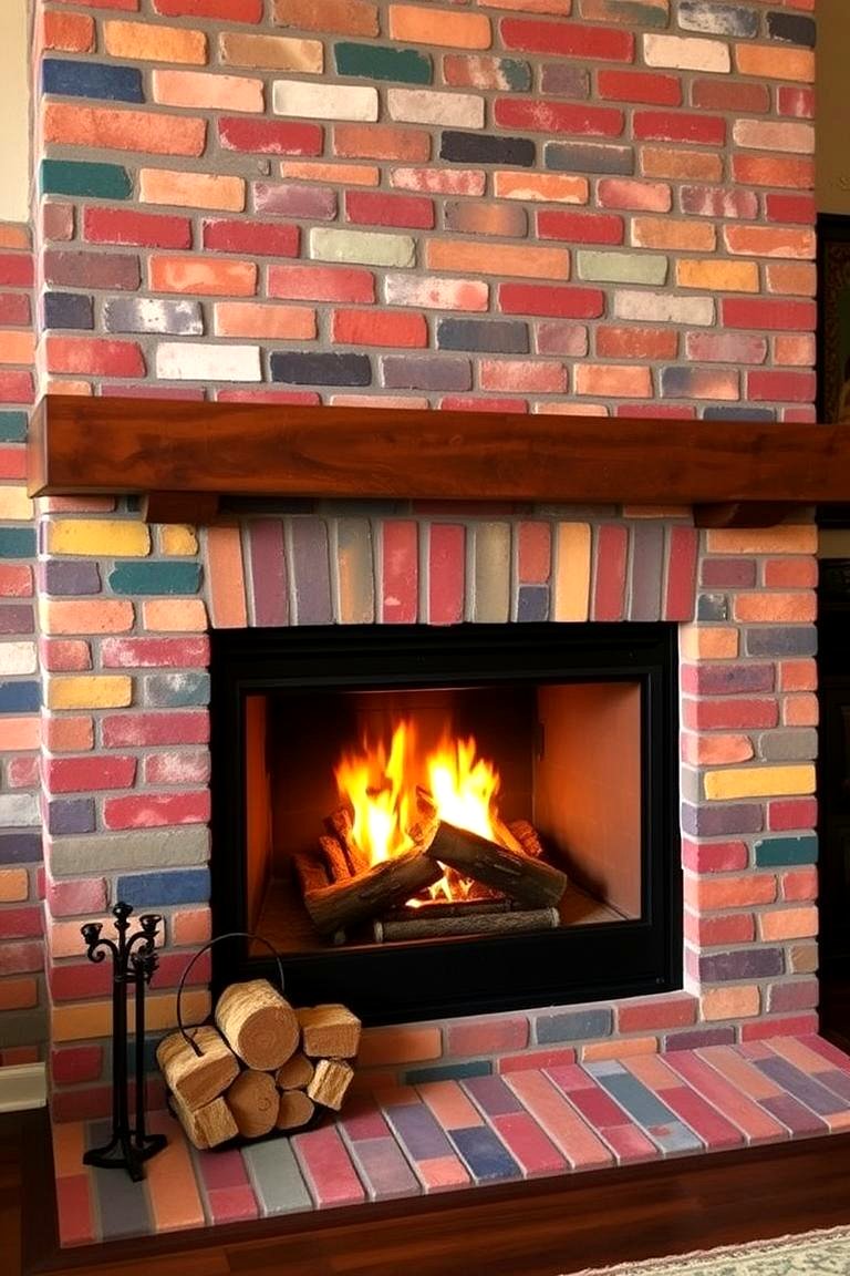 21 Rustic Brick Fireplace Ideas for Warm Living Rooms