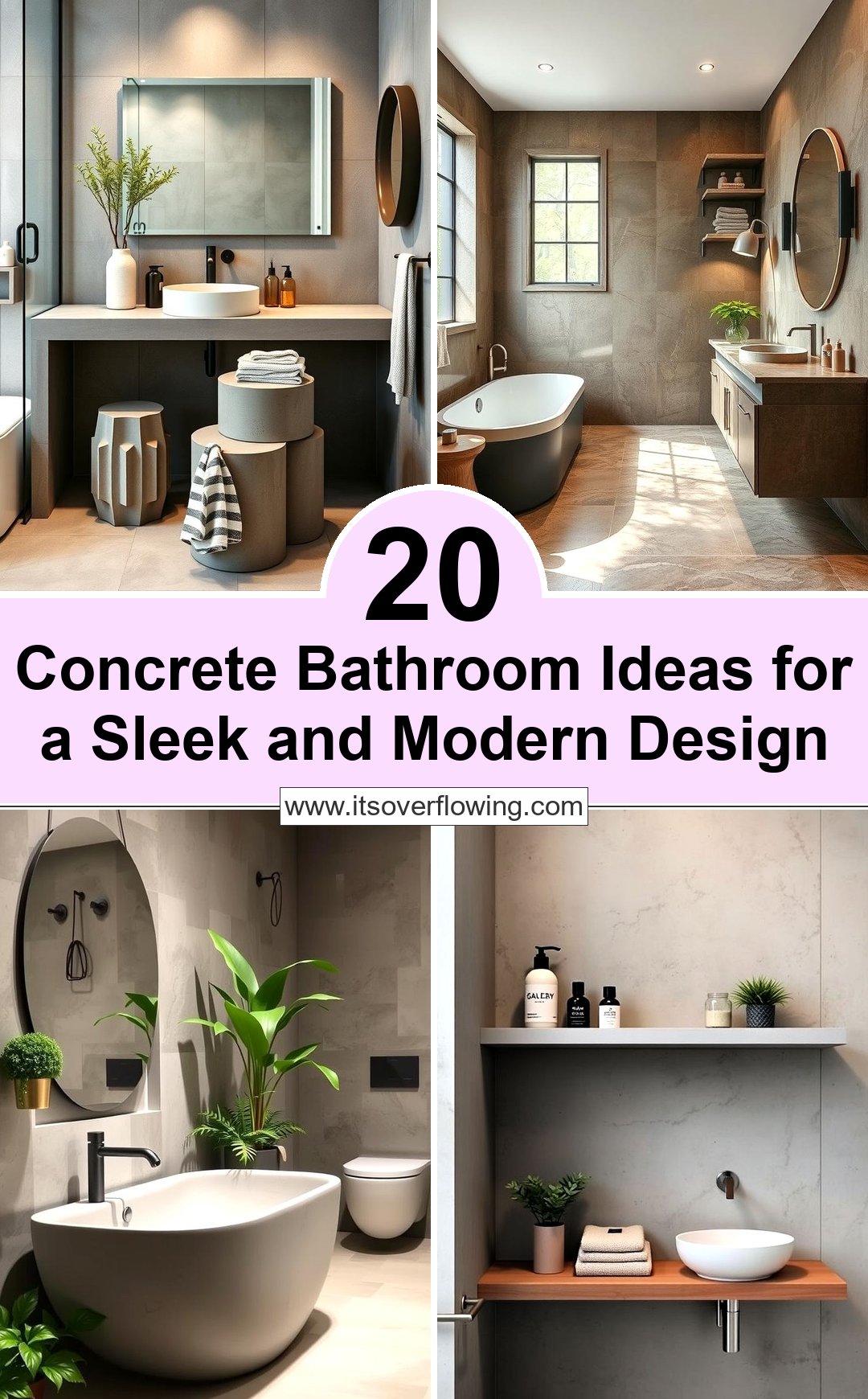 20 Concrete Bathroom Ideas for a Sleek and Modern Design