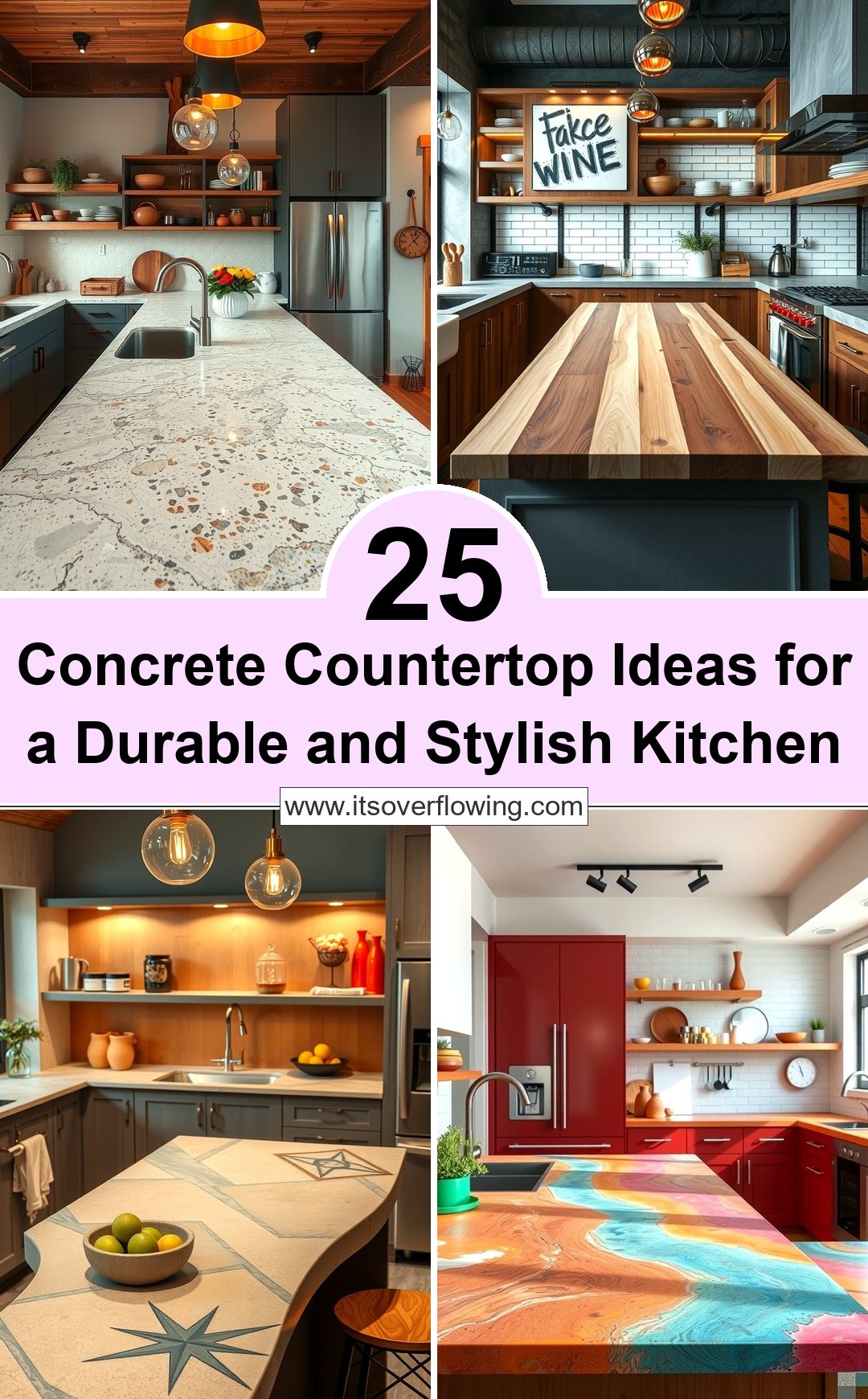 25 Concrete Countertop Ideas for a Durable and Stylish Kitchen
