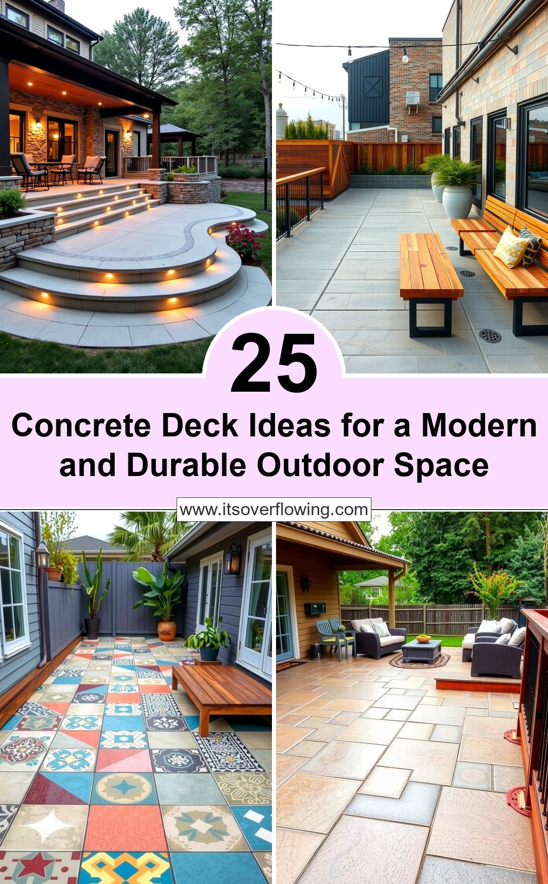 25 Concrete Deck Ideas for a Modern and Durable Outdoor Space
