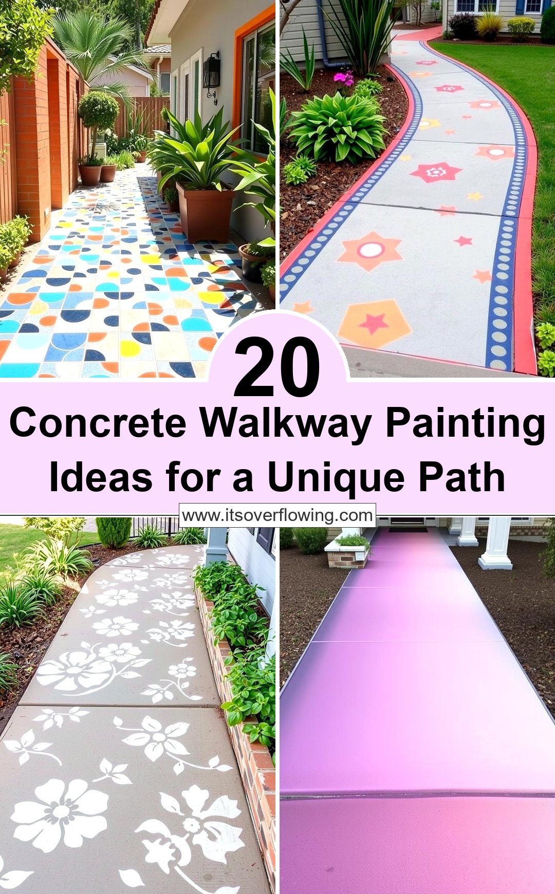 20 Concrete Walkway Painting Ideas for a Unique Path