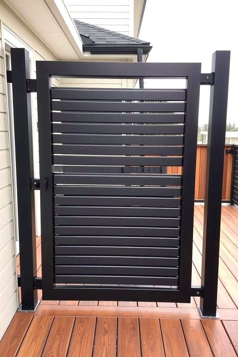30 Deck Gate Ideas for Safety and Outdoor Style