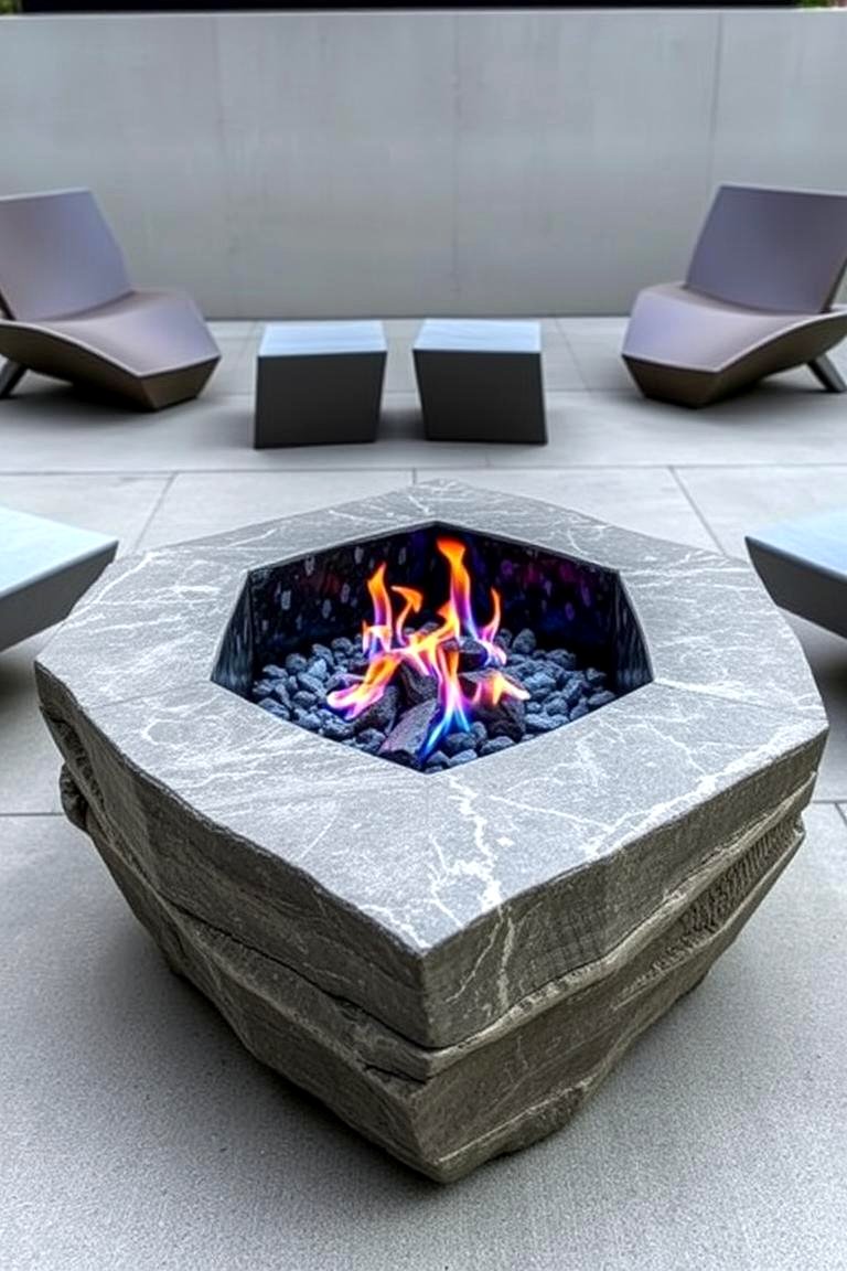 30 Elegant Stone Fire Pit Ideas for Backyard Entertaining