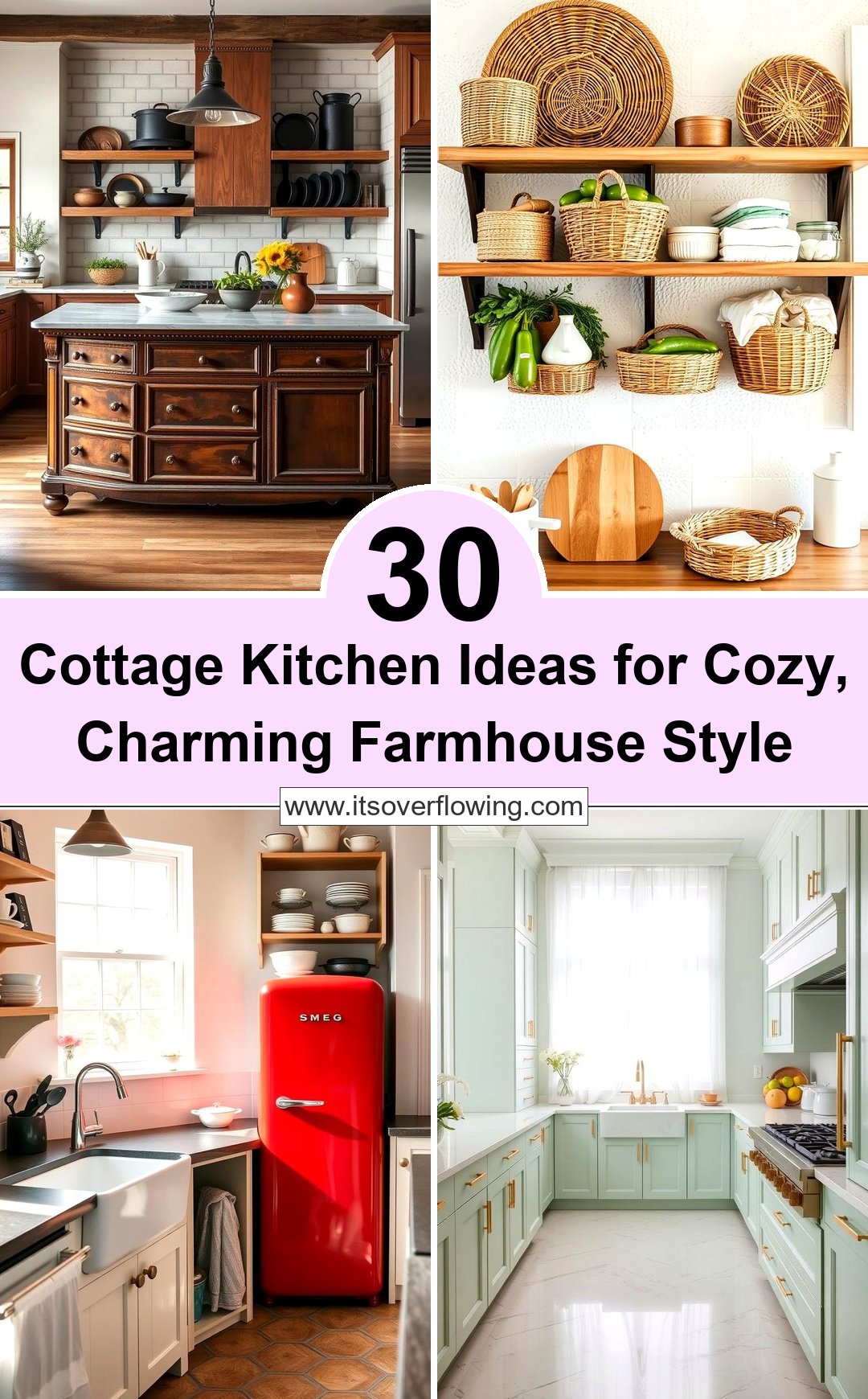 30 Cottage Kitchen Ideas for Cozy, Charming Farmhouse Style