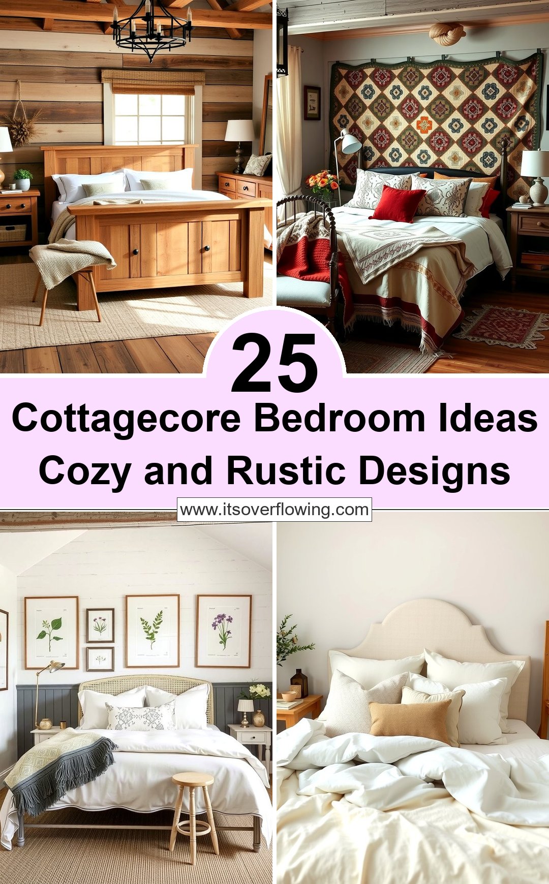 25 Cottagecore Bedroom Ideas: Cozy & Rustic Designs
