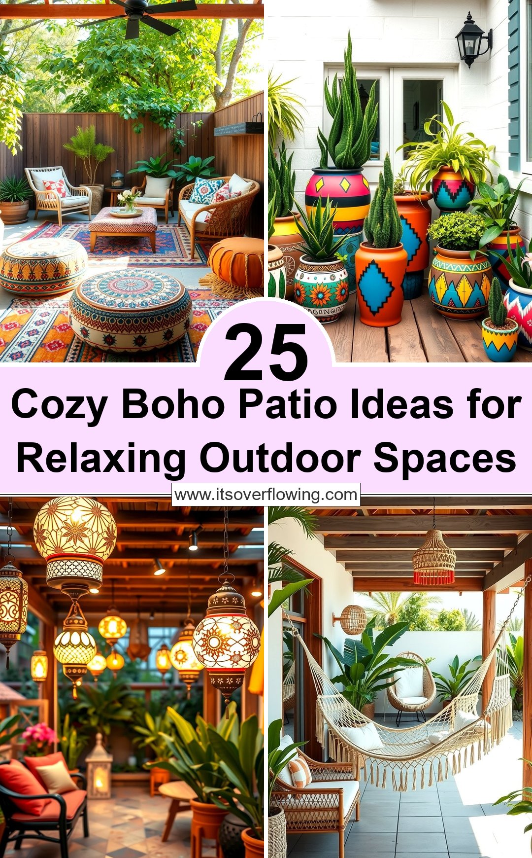 25 Cozy Boho Patio Ideas for Relaxing Outdoor Spaces