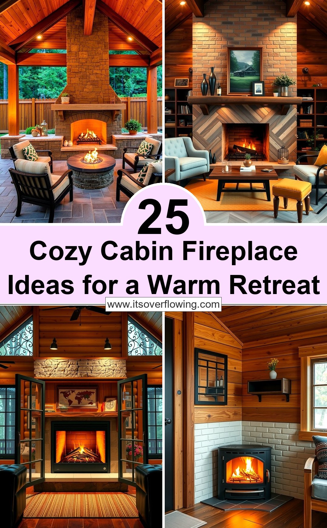 25 Cozy Cabin Fireplace Ideas for a Warm Retreat