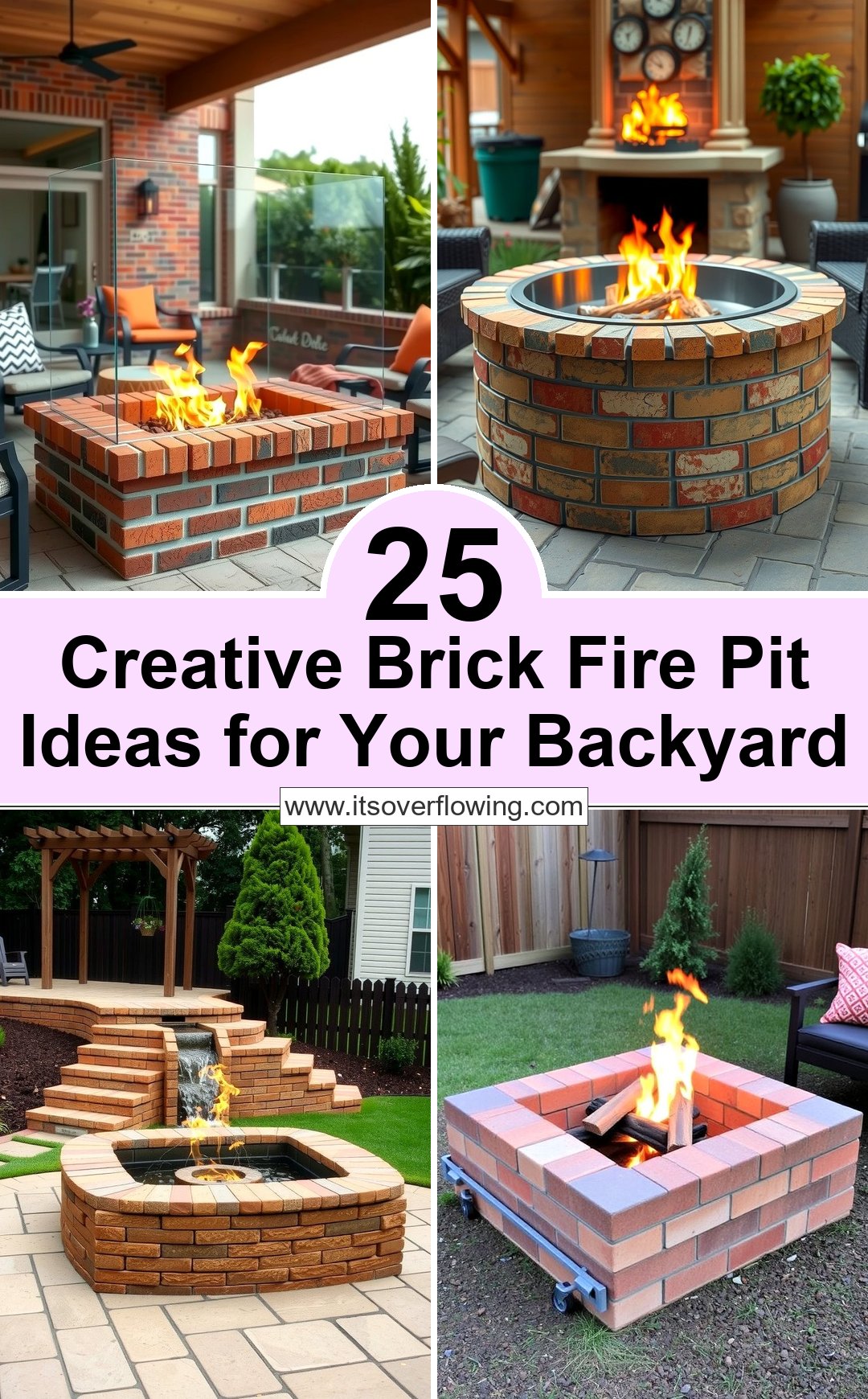 25 Creative Brick Fire Pit Ideas for Your Backyard