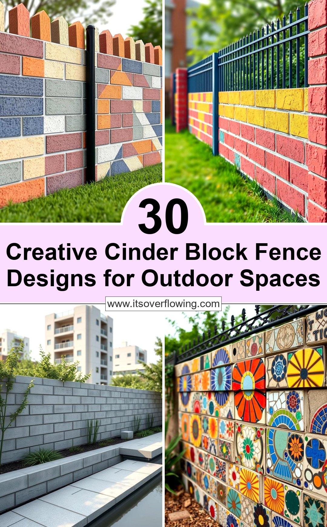 30 Creative Cinder Block Fence Designs for Outdoor Spaces