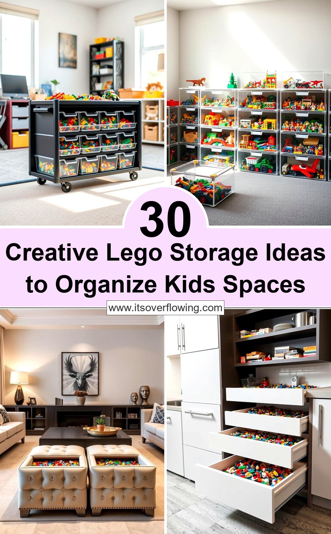 30 Creative Lego Storage Ideas to Organize Kids' Spaces
