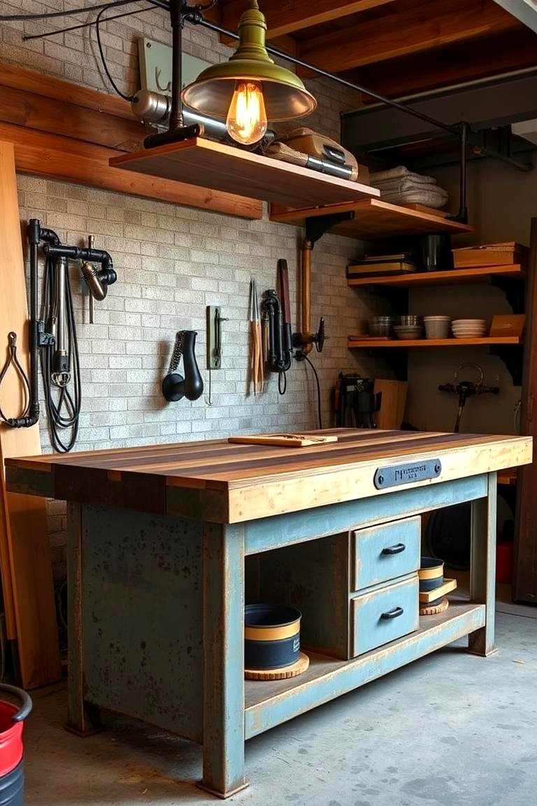 30 Garage Workbench Ideas for Organized DIY Spaces