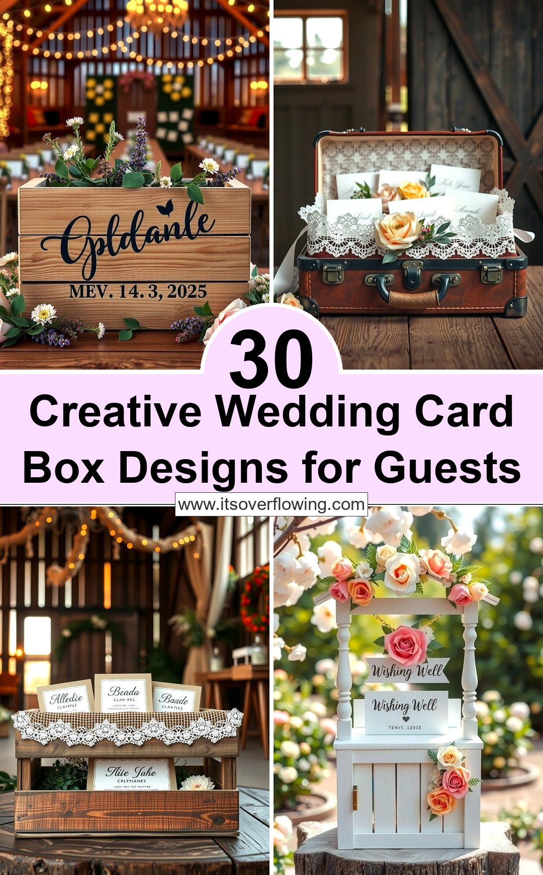 30 Creative Wedding Card Box Designs for Guests