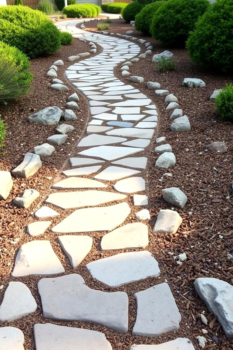 21 Front Yard Landscaping Ideas With Rocks and Mulch