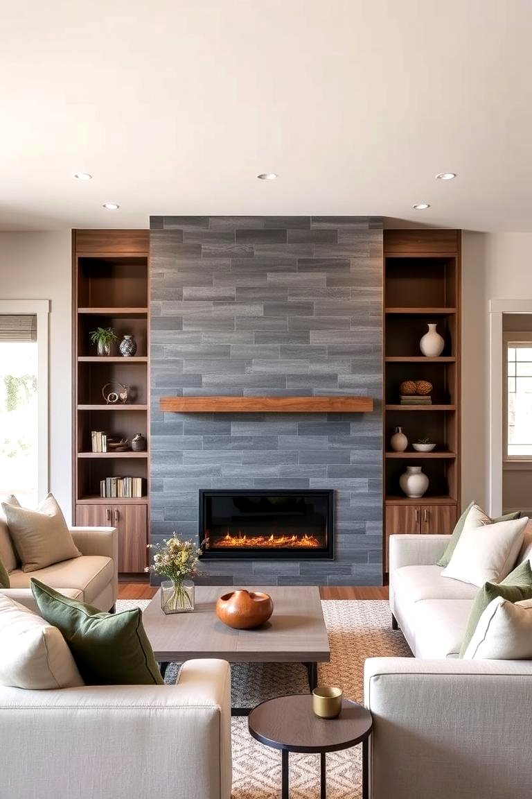 30 Linear Fireplace Ideas for Modern Home Heating