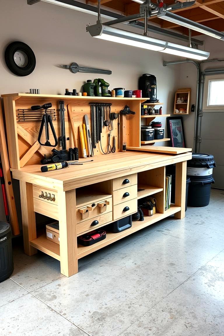 30 Garage Workbench Ideas for Organized DIY Spaces