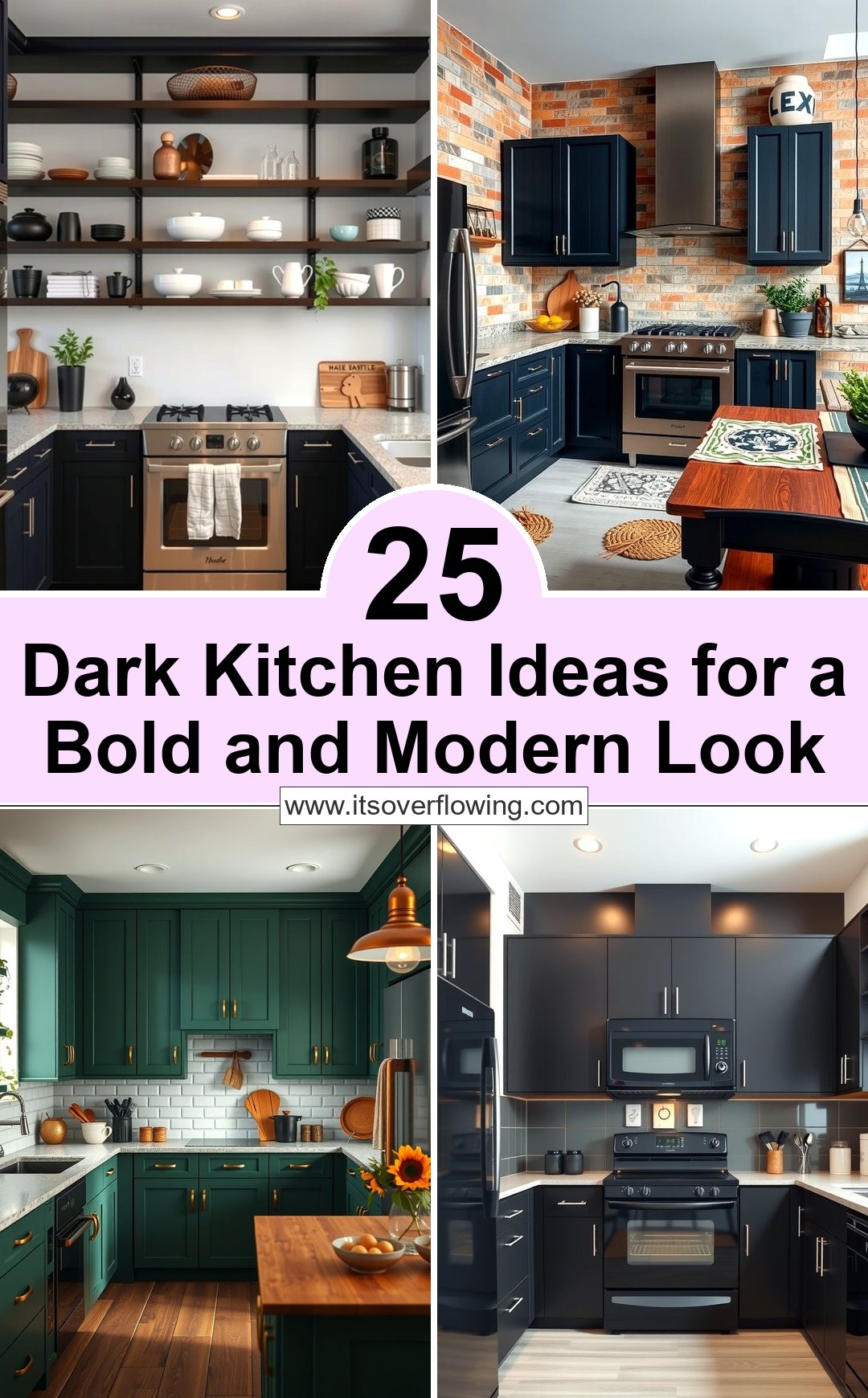 25 Dark Kitchen Ideas for a Bold and Modern Look