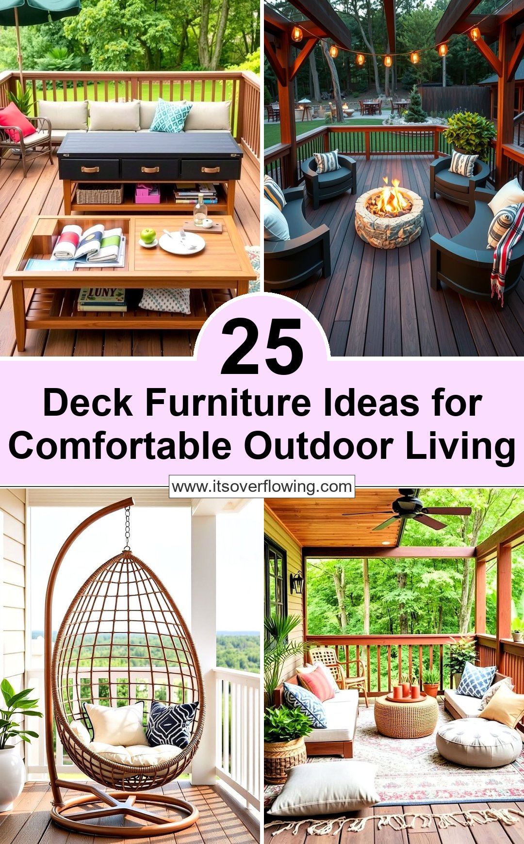 25 Deck Furniture Ideas for Comfortable Outdoor Living
