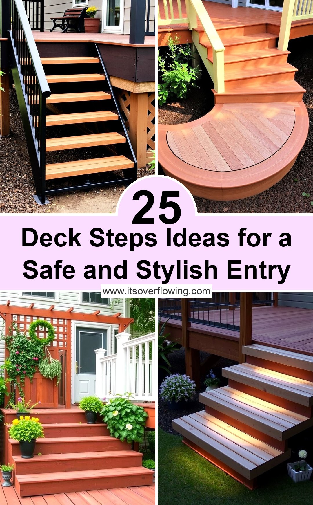 25 Deck Steps Ideas for a Safe and Stylish Entry