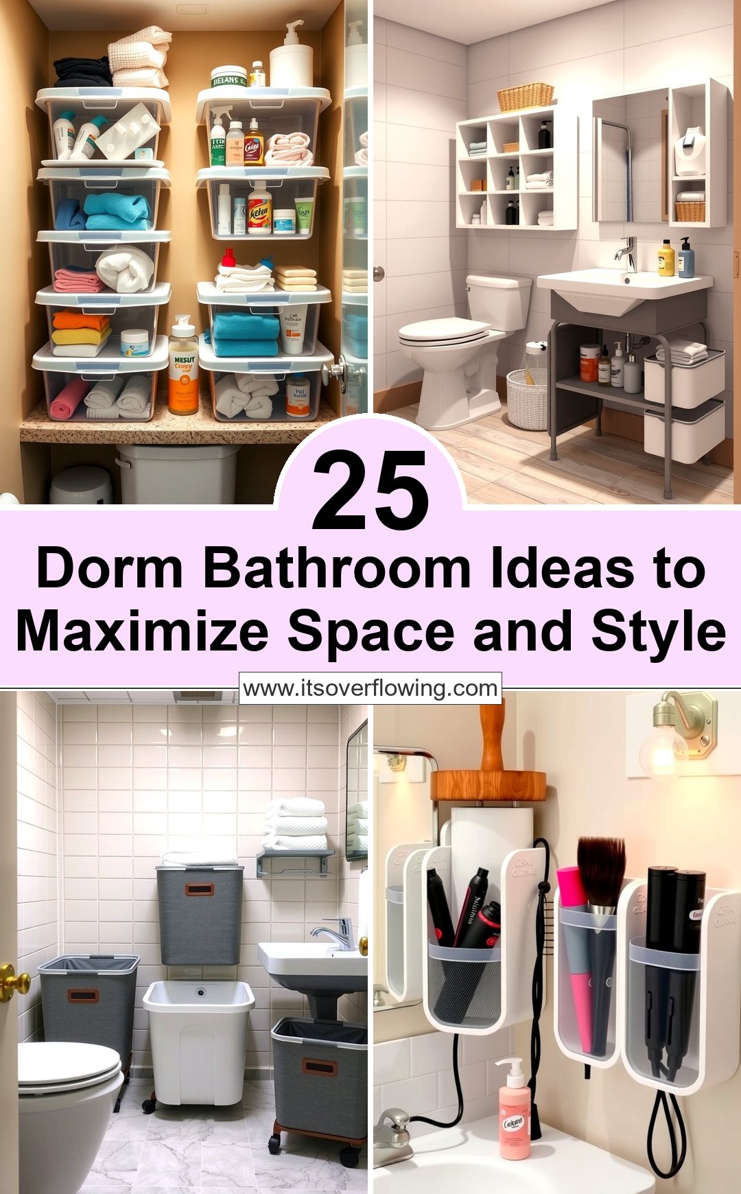 25 Dorm Bathroom Ideas to Maximize Space and Style