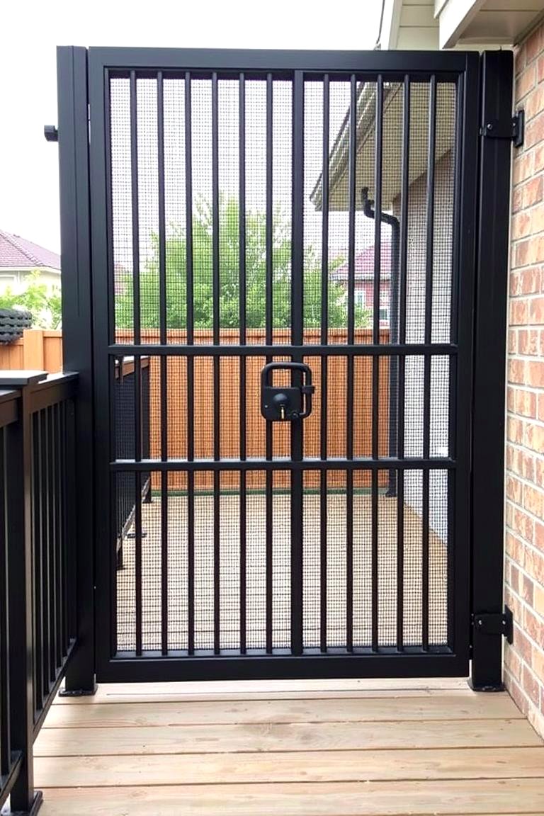 30 Deck Gate Ideas for Safety and Outdoor Style