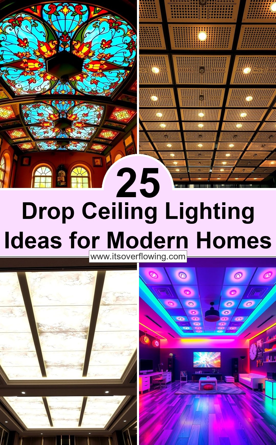 25 Drop Ceiling Lighting Ideas for Modern Homes