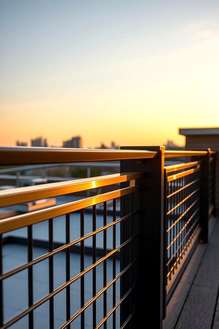 30 Modern Metal Deck Railing Ideas for Stylish Outdoor Spaces