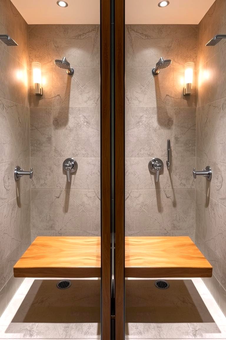 30 Shower Bench Ideas for Functional Bathroom Designs