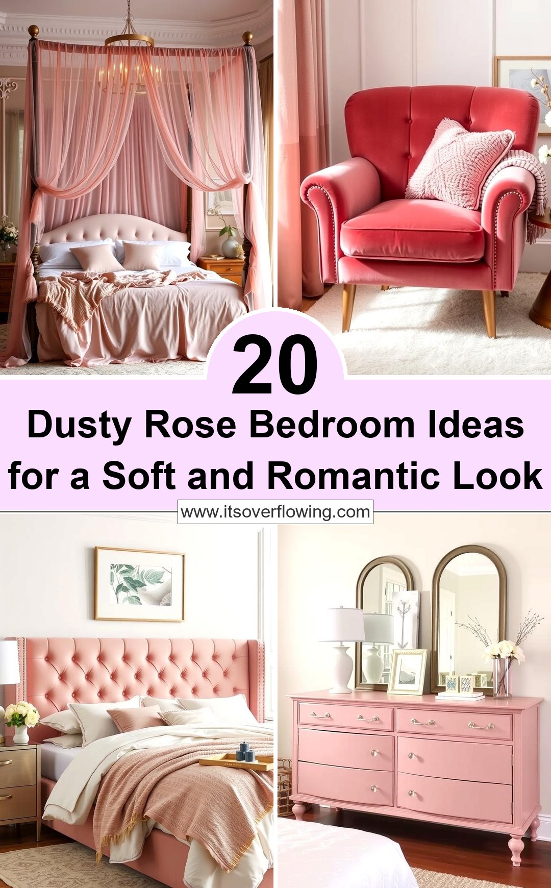 20 Dusty Rose Bedroom Ideas for a Soft and Romantic Look