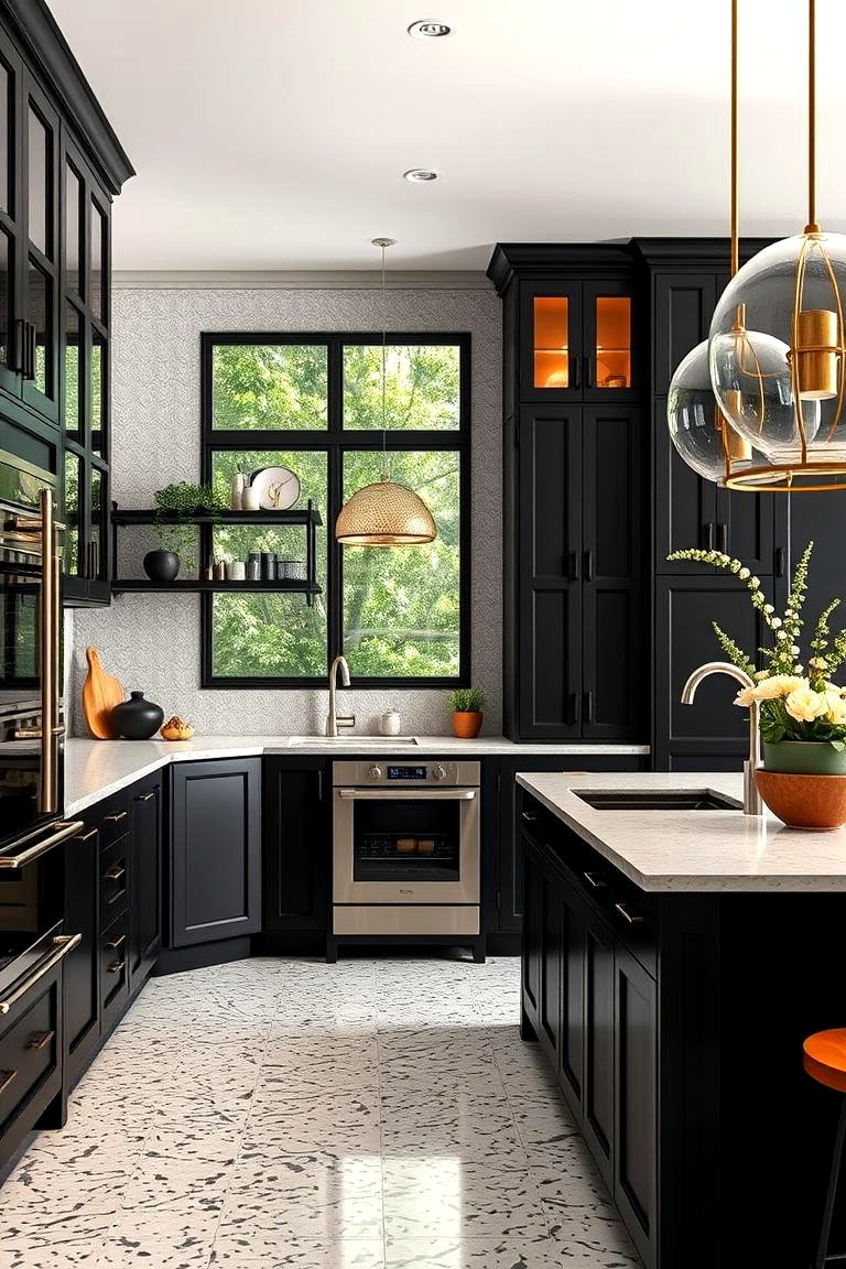 21 Kitchens With Black Cabinets- Bold & Timeless Designs