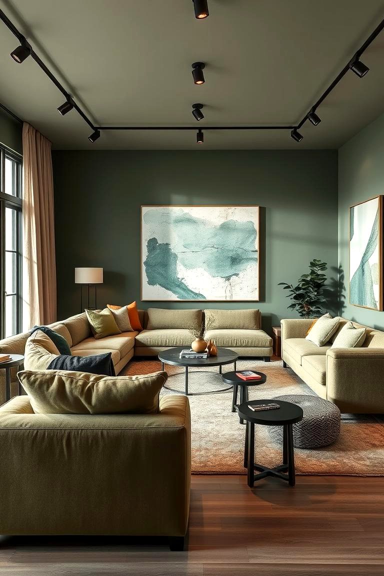 21 Sage Green Living Room Schemes for Calming Interior Designs