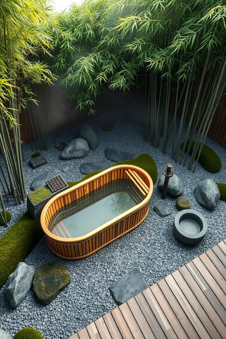 30 Serene Outdoor Bathtub Ideas for a Backyard Oasis