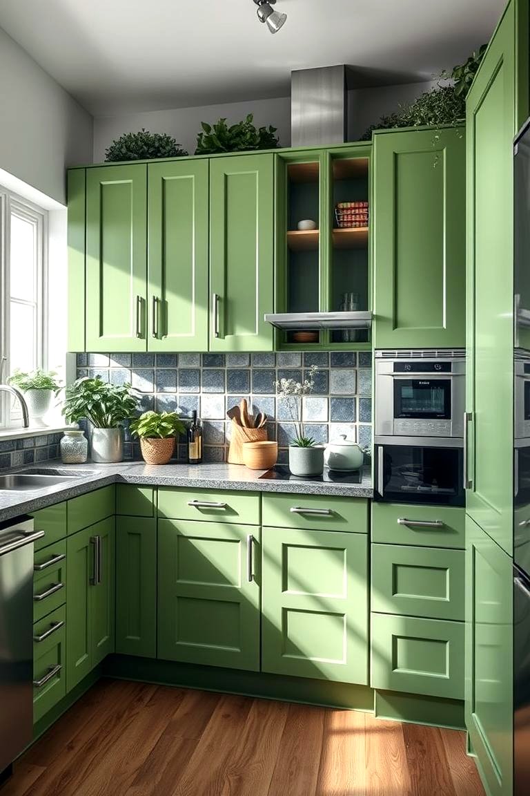 21 Green Kitchen Cabinet Ideas for a Vibrant Culinary Space