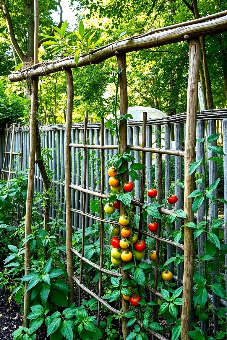 30 Tomato Trellis Ideas for Healthy & Space-Saving Gardens