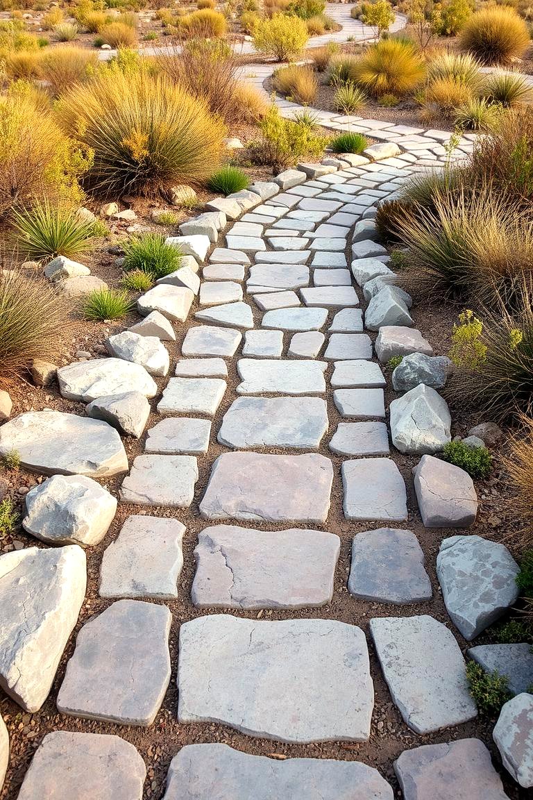 30 Flagstone Walkway Ideas for Charming Pathways