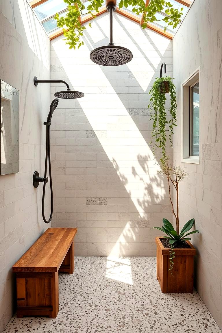 21 Walk-In Shower Ideas With Bench for Spa-Like Comfort