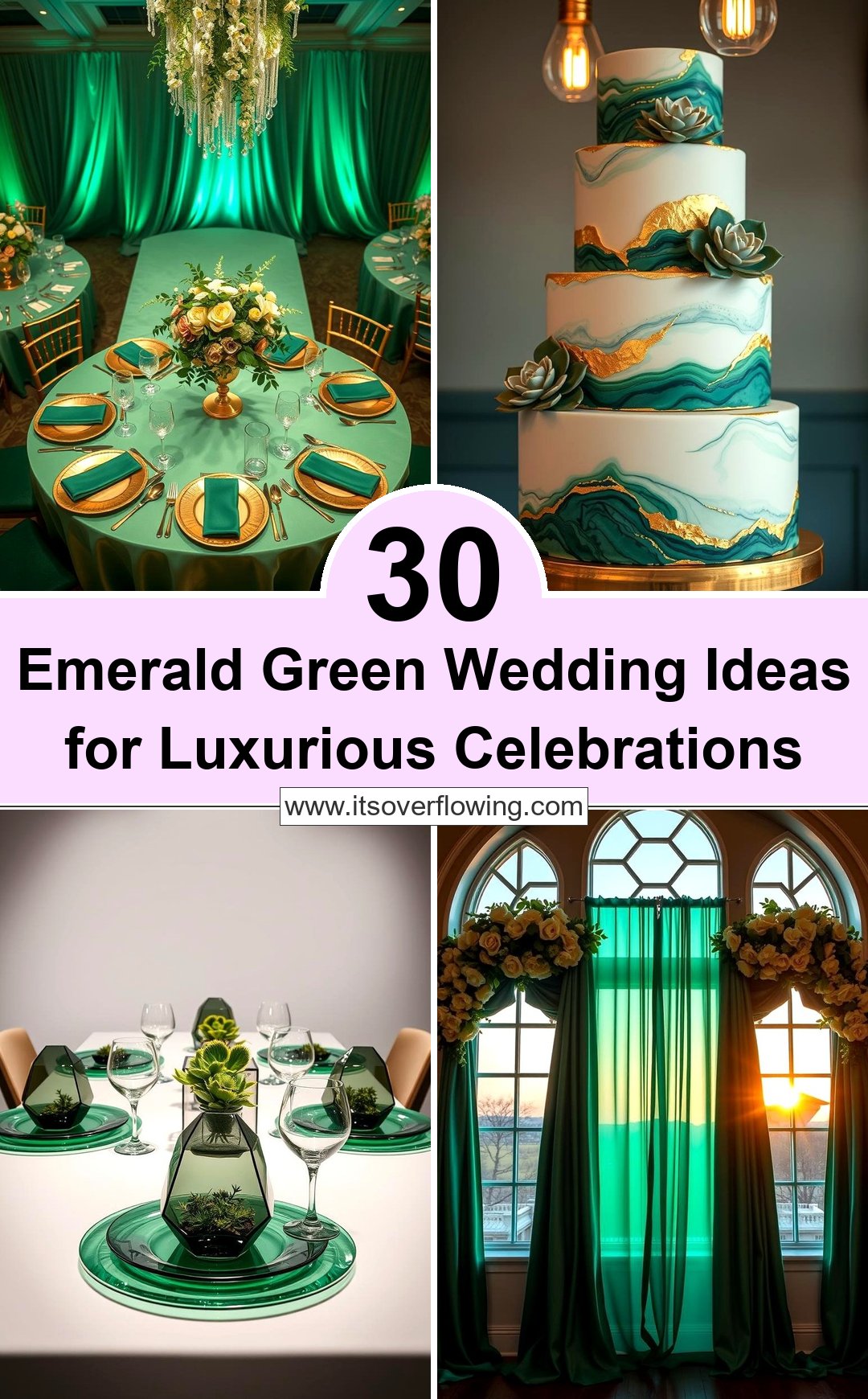 30 Emerald Green Wedding Ideas for Luxurious Celebrations