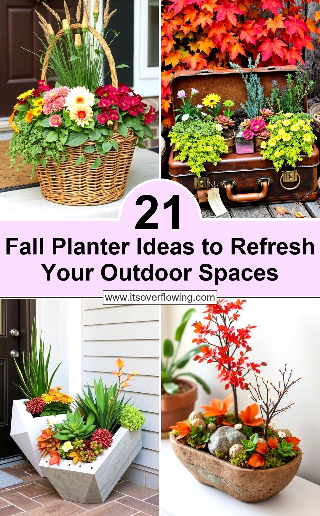 21 Fall Planter Ideas to Refresh Your Outdoor Spaces