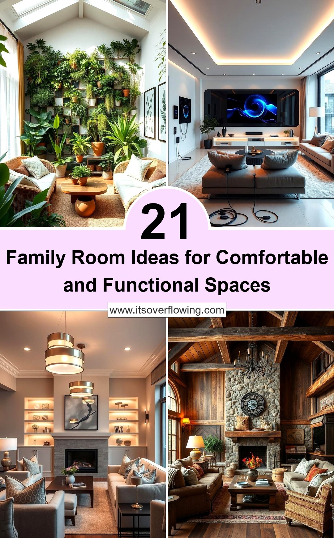 21 Family Room Ideas For Comfortable And Functional Spaces 21 Family Room Ideas For Comfortable And Functional Spaces