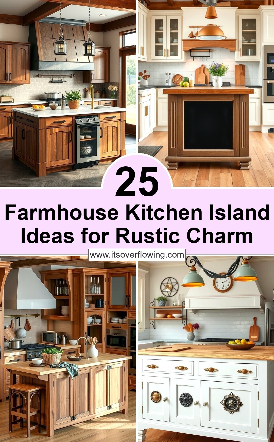 25 Farmhouse Kitchen Island Ideas for Rustic Charm