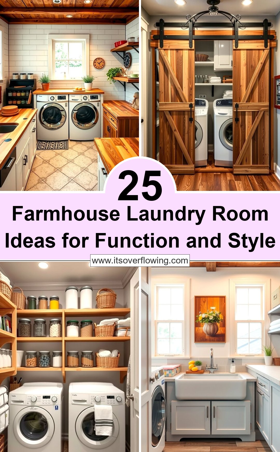 25 Farmhouse Laundry Room Ideas for Function and Style