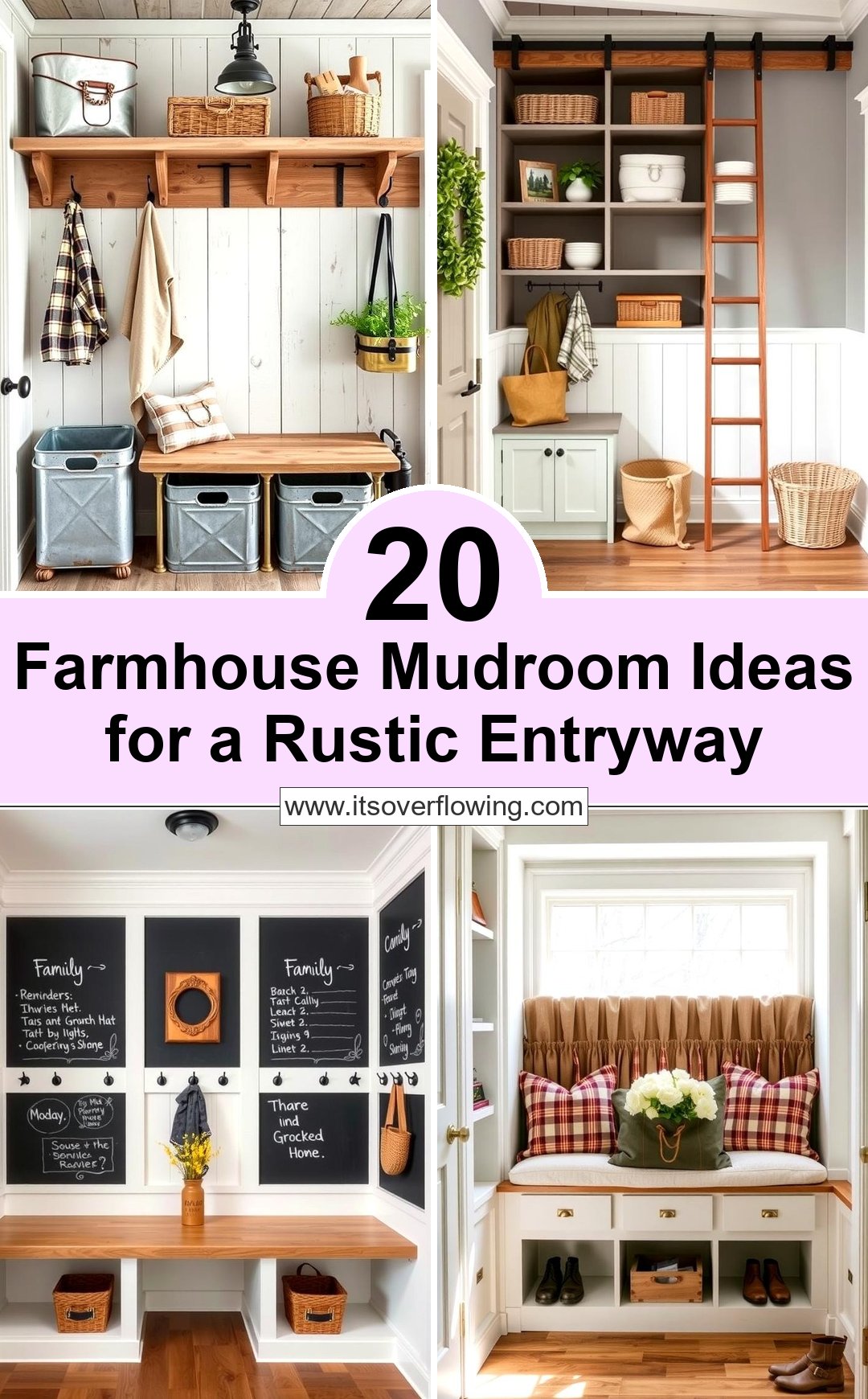 20 Farmhouse Mudroom Ideas for a Rustic Entryway
