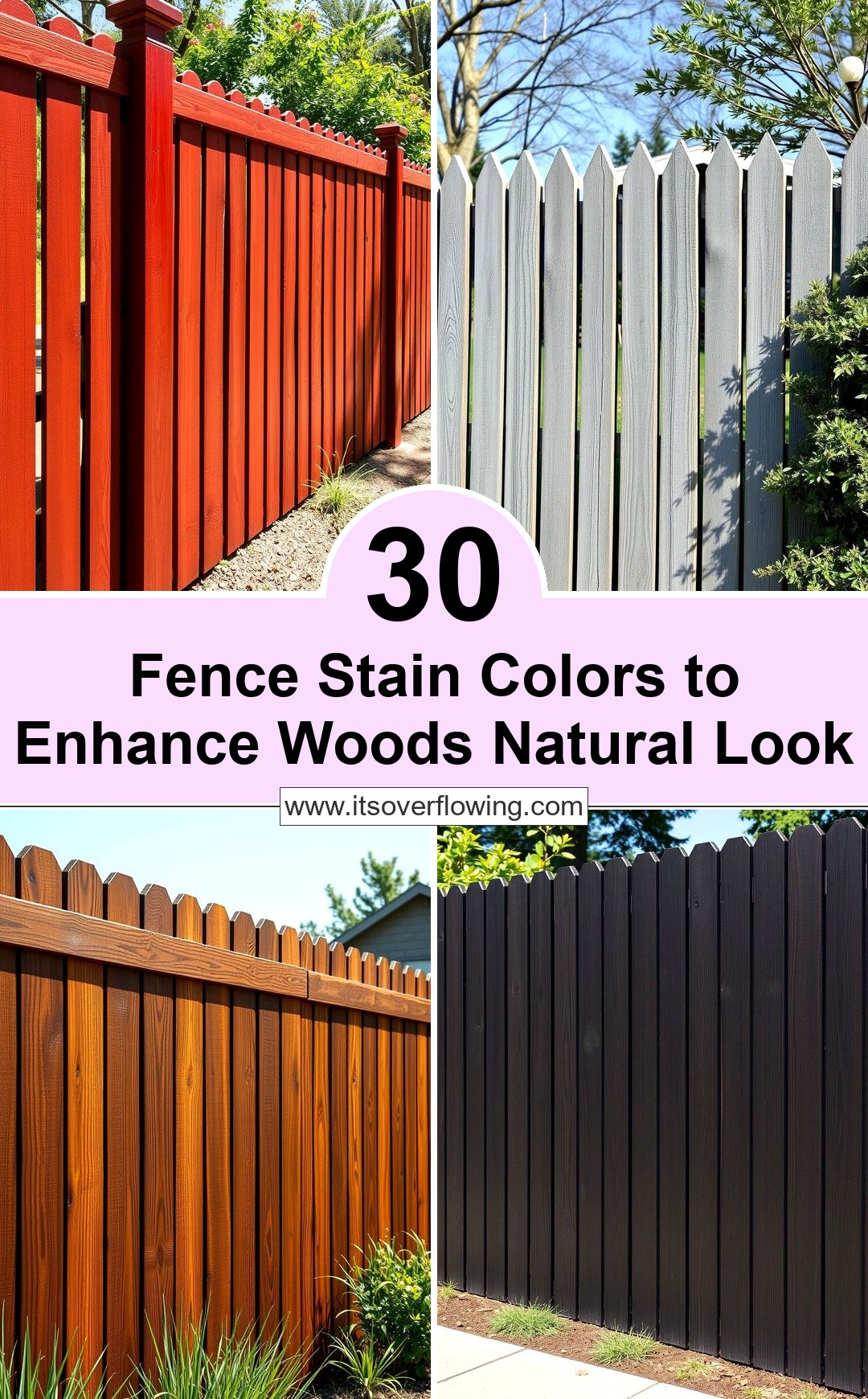 30 Fence Stain Colors to Enhance Wood's Natural Look