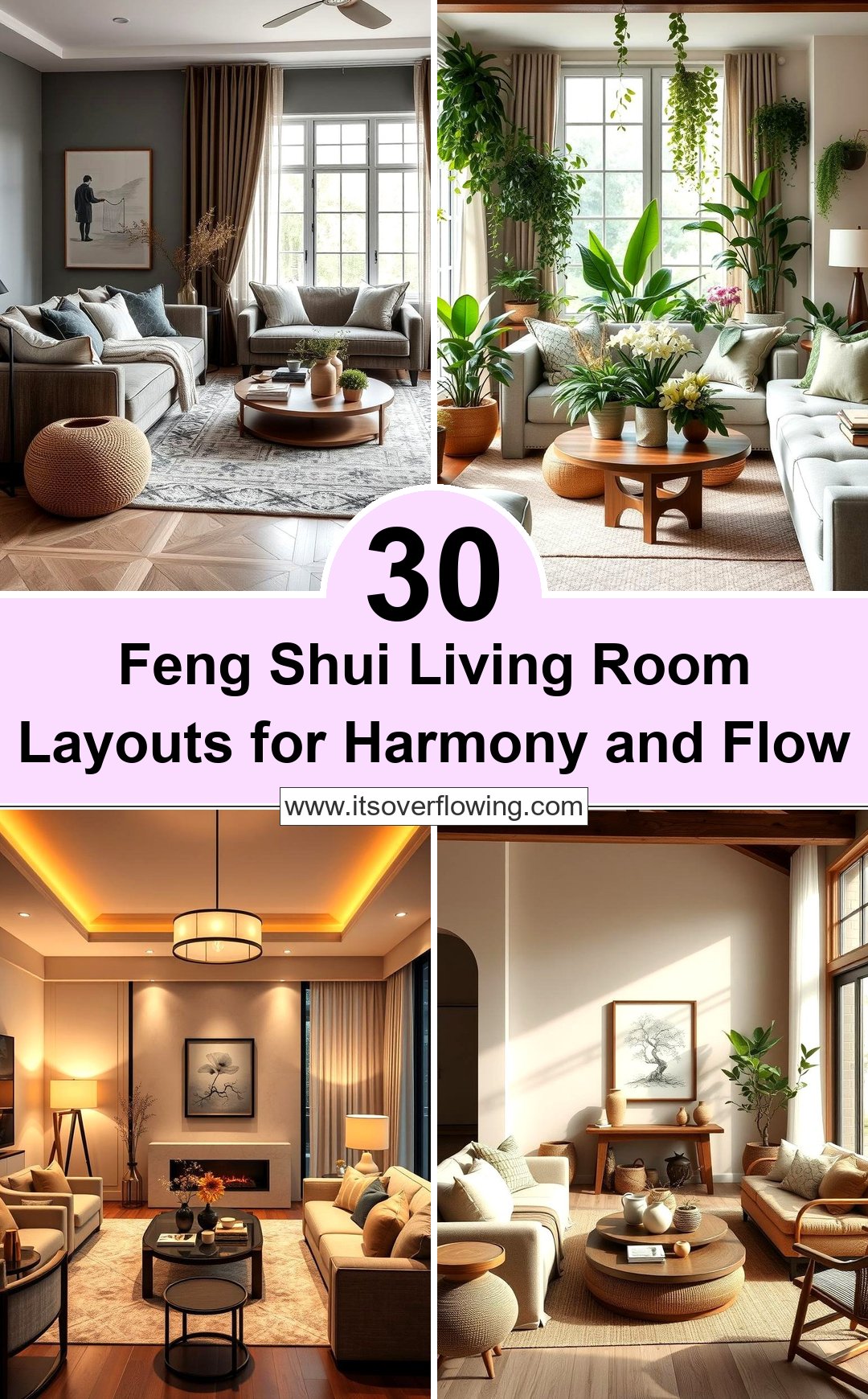 30 Feng Shui Living Room Layouts for Harmony & Flow