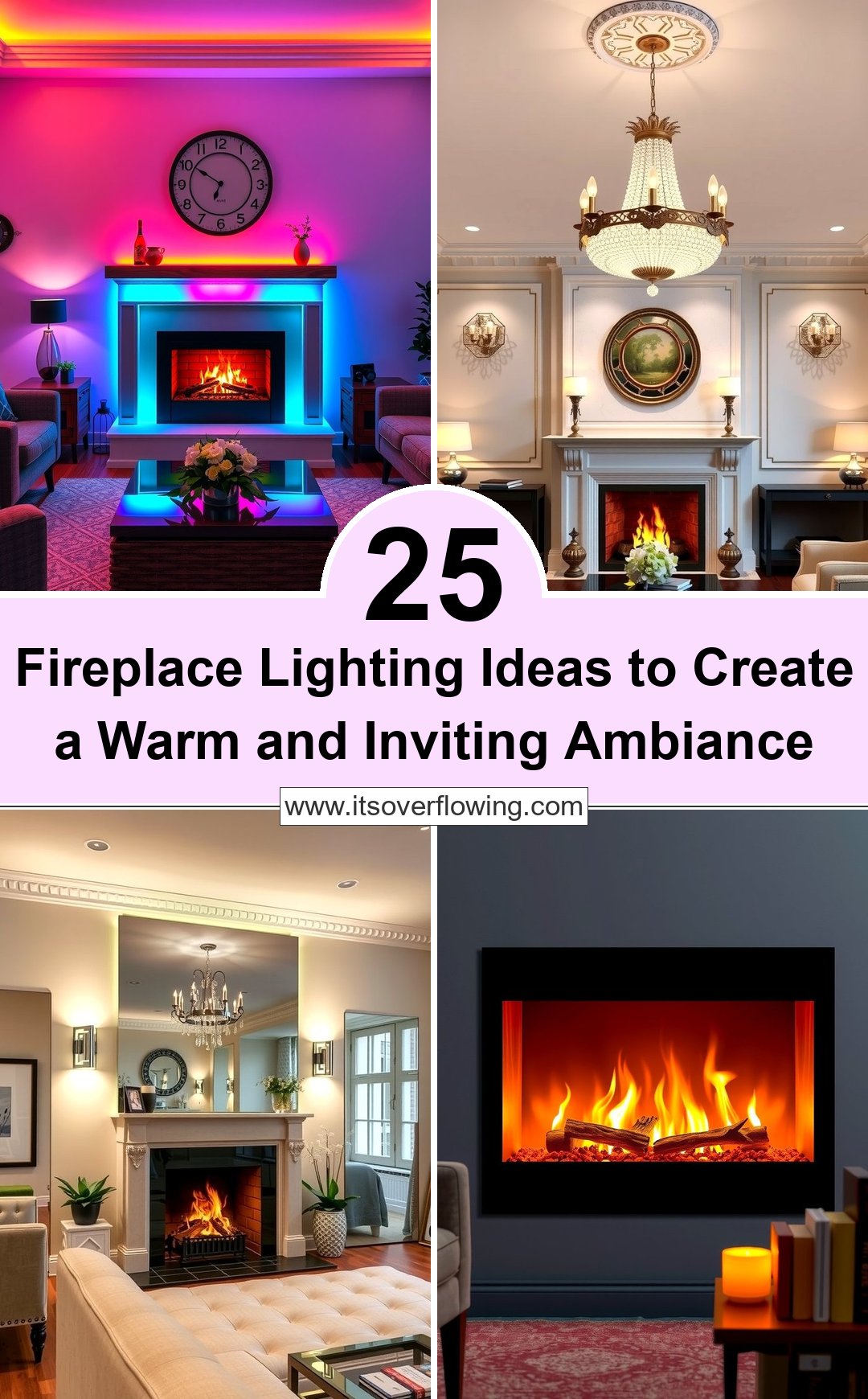 25 Fireplace Lighting Ideas to Create a Warm and Inviting Ambiance