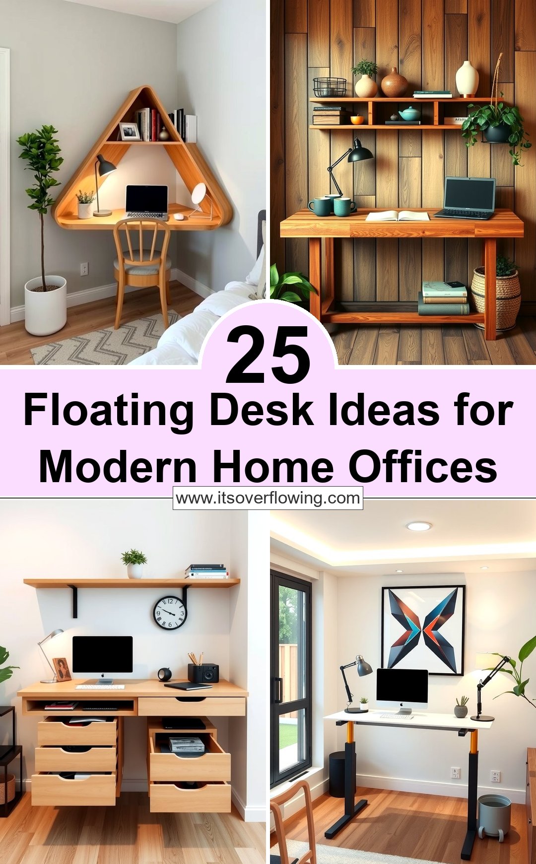 25 Floating Desk Ideas for Modern Home Offices