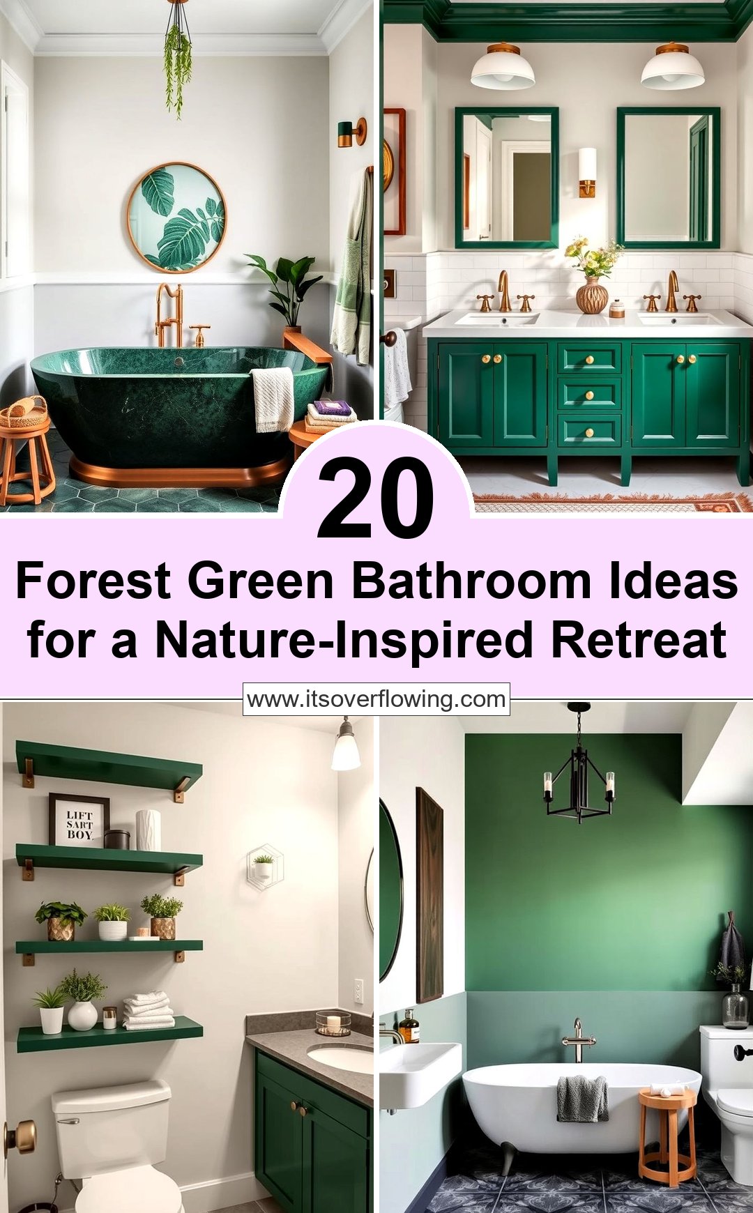 20 Forest Green Bathroom Ideas for a Nature-Inspired Retreat