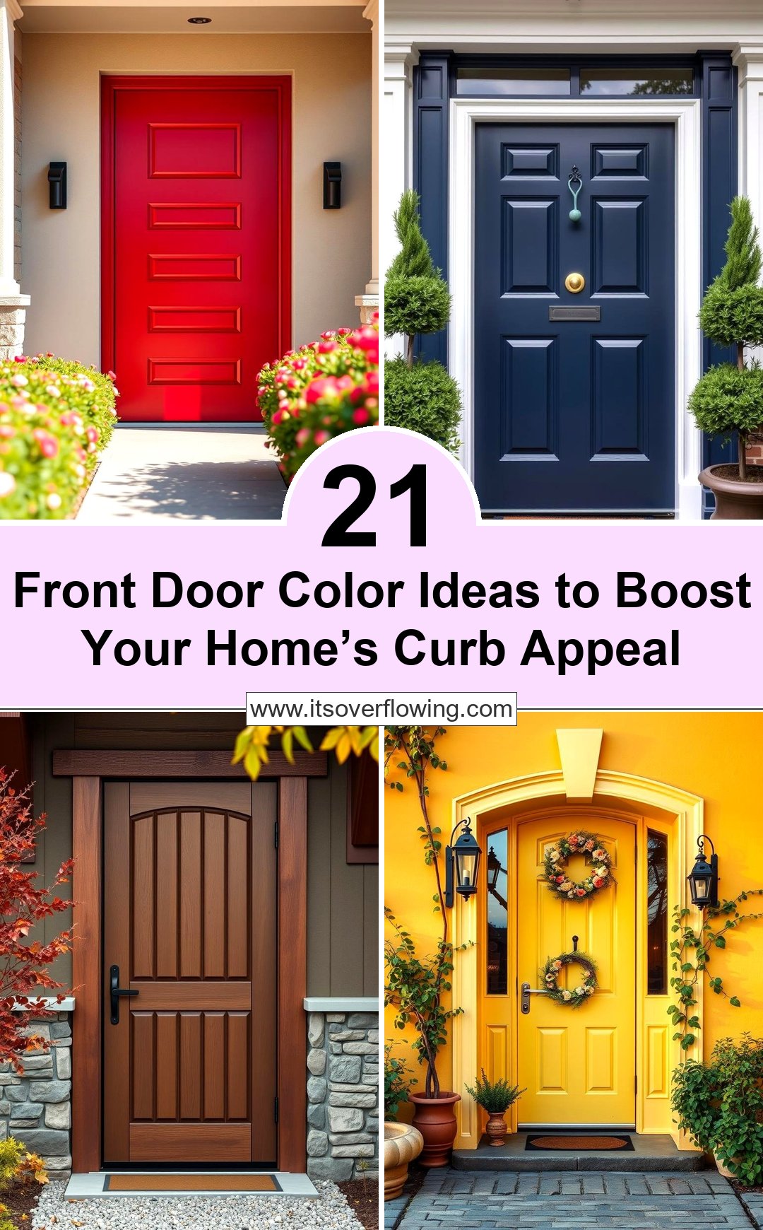 21 Front Door Color Ideas to Boost Your Home’s Curb Appeal