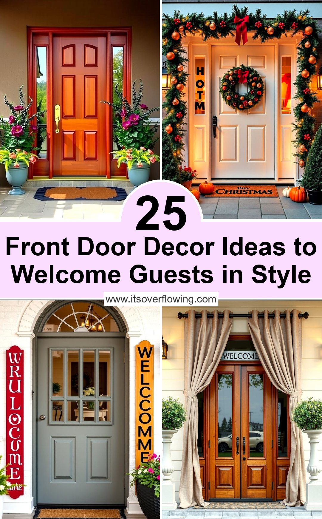 25 Front Door Decor Ideas to Welcome Guests in Style