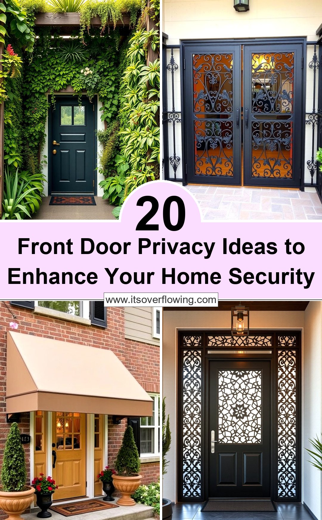 20 Front Door Privacy Ideas to Enhance Your Home Security