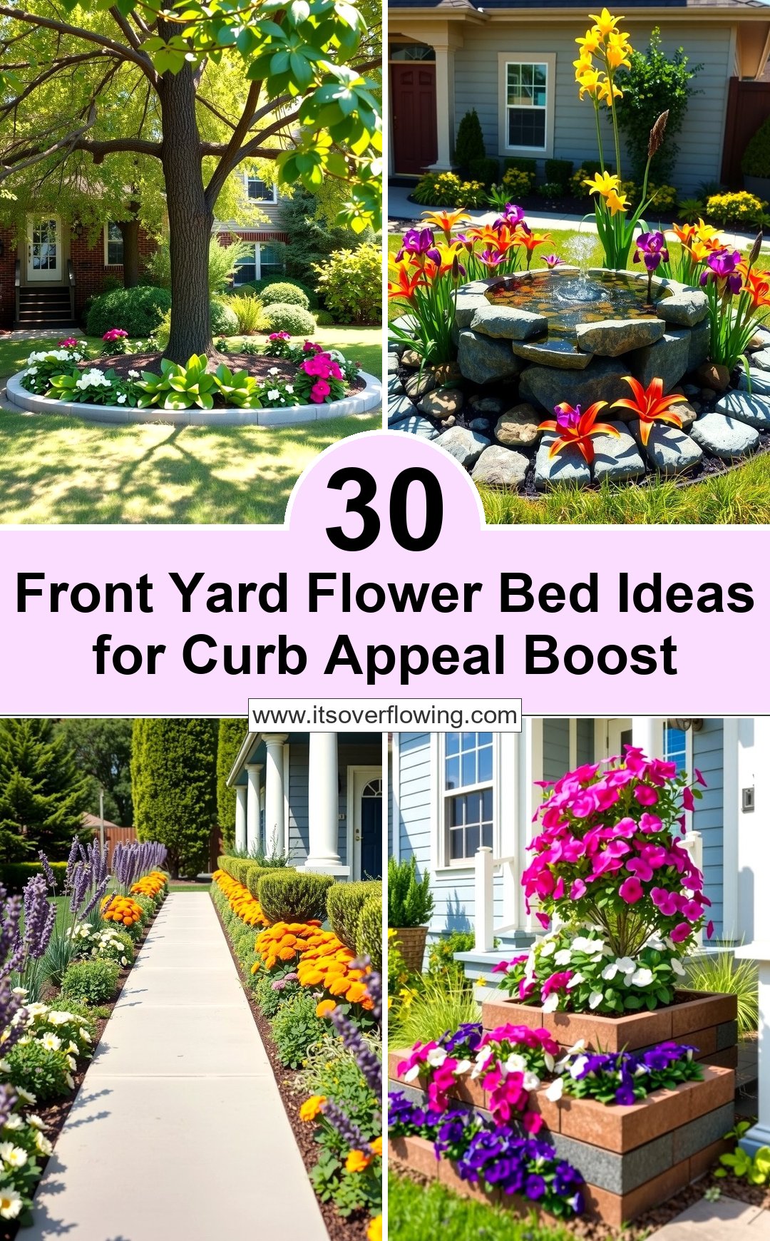 30 Front Yard Flower Bed Ideas for Curb Appeal Boost